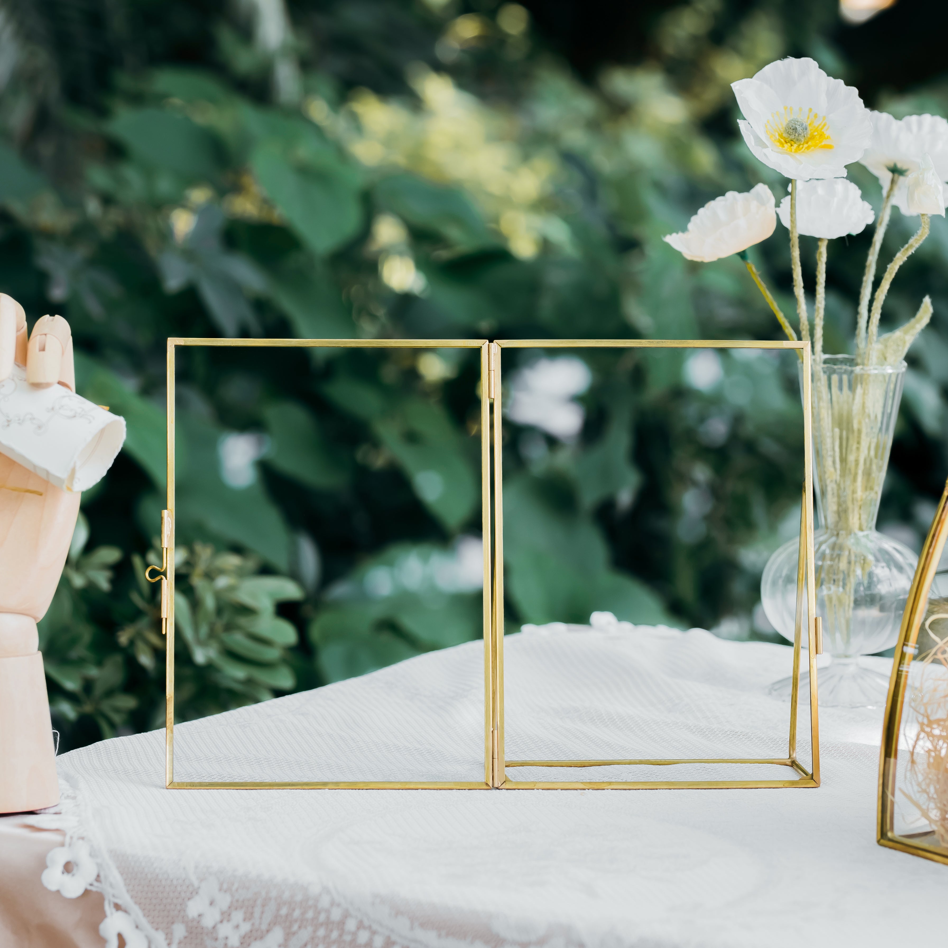 Handmade Brass Gold Vintage Frame Geometric Card Holder – NCYPgarden