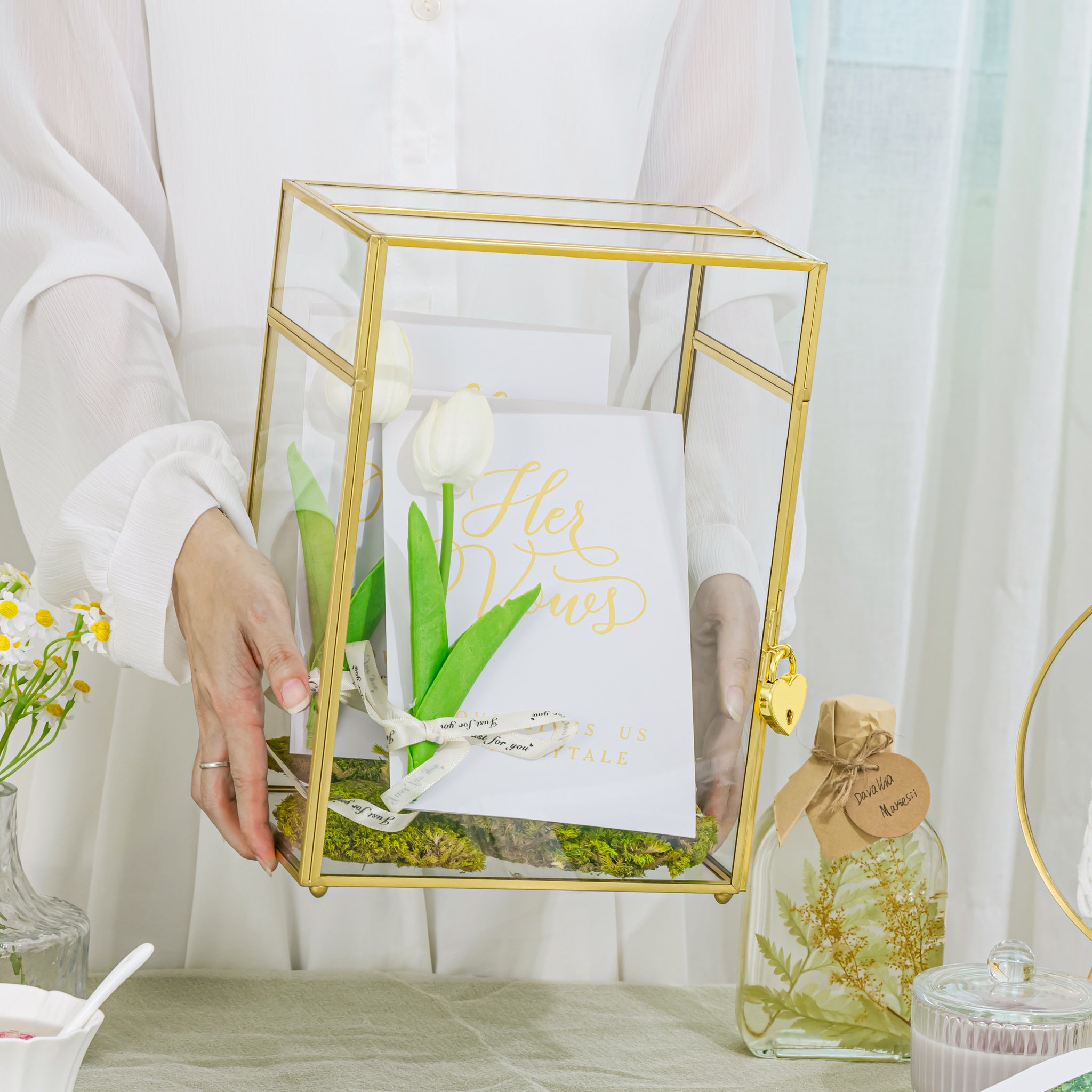 Wedding Glass Card Box | NCYPgarden