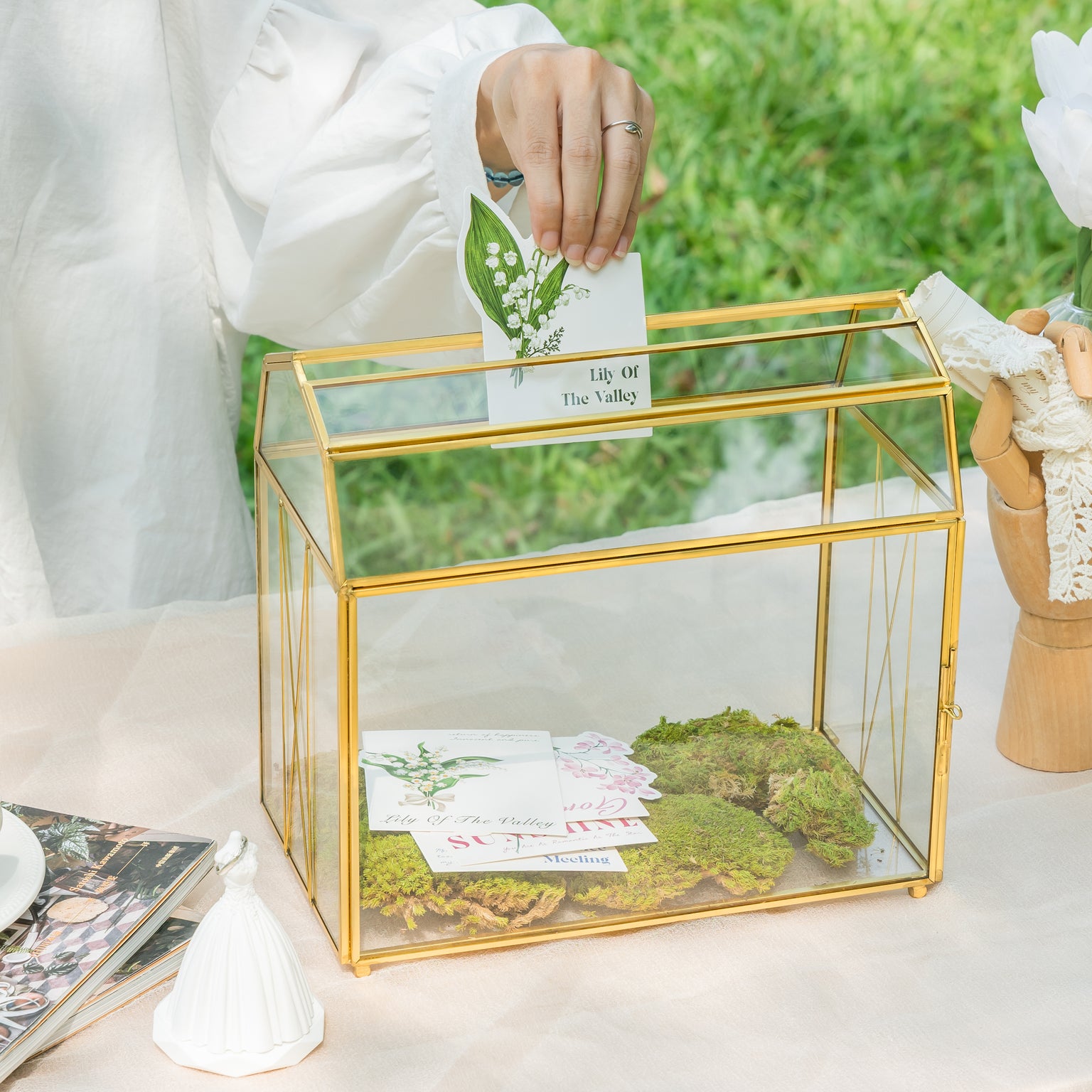 Wedding Glass Card Box | NCYPgarden