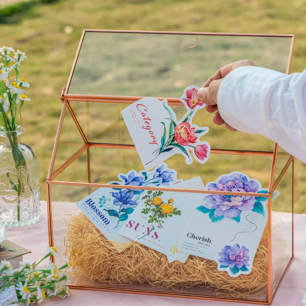 Wedding Glass Card Box — NCYPgarden