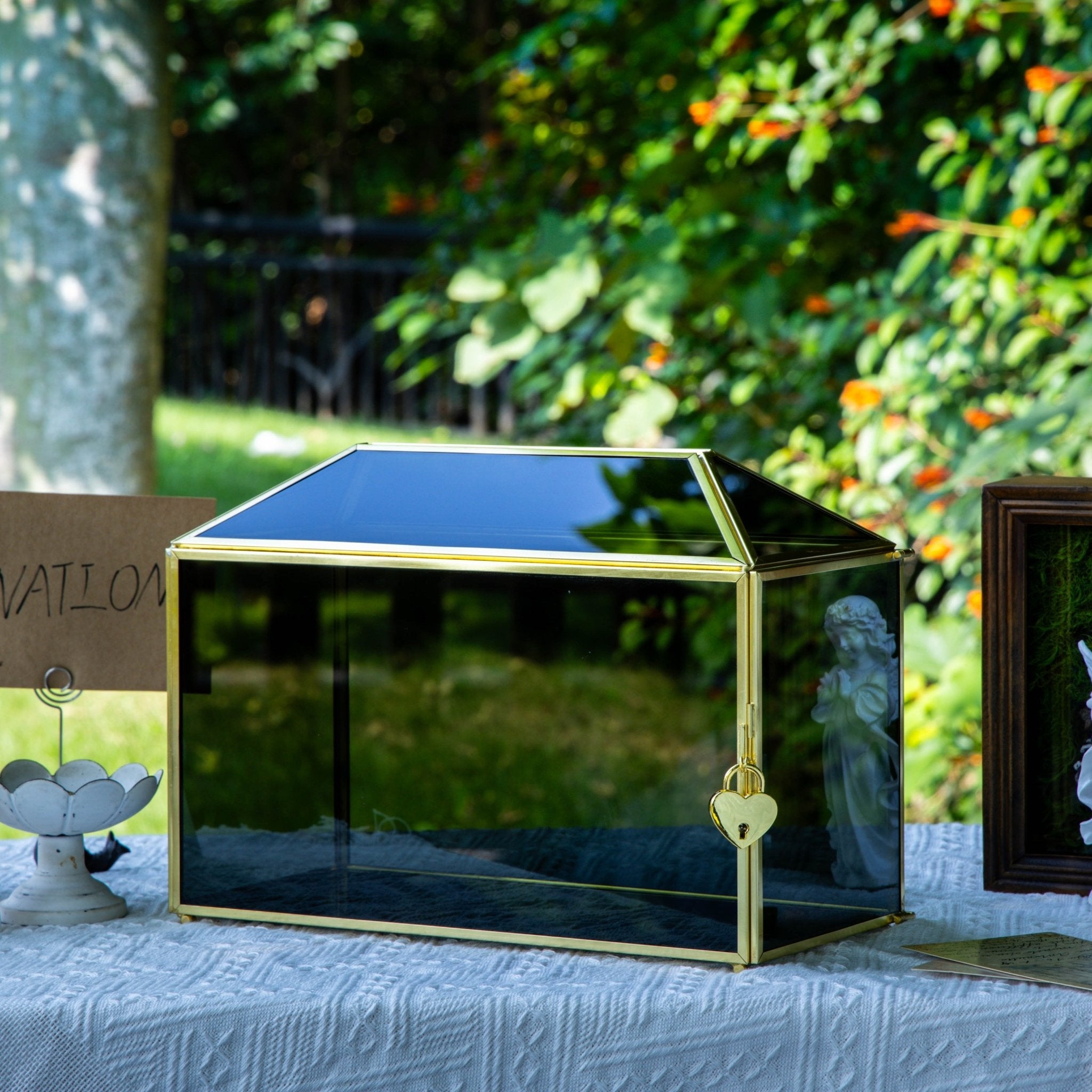 Wedding Glass Card Box — NCYPgarden