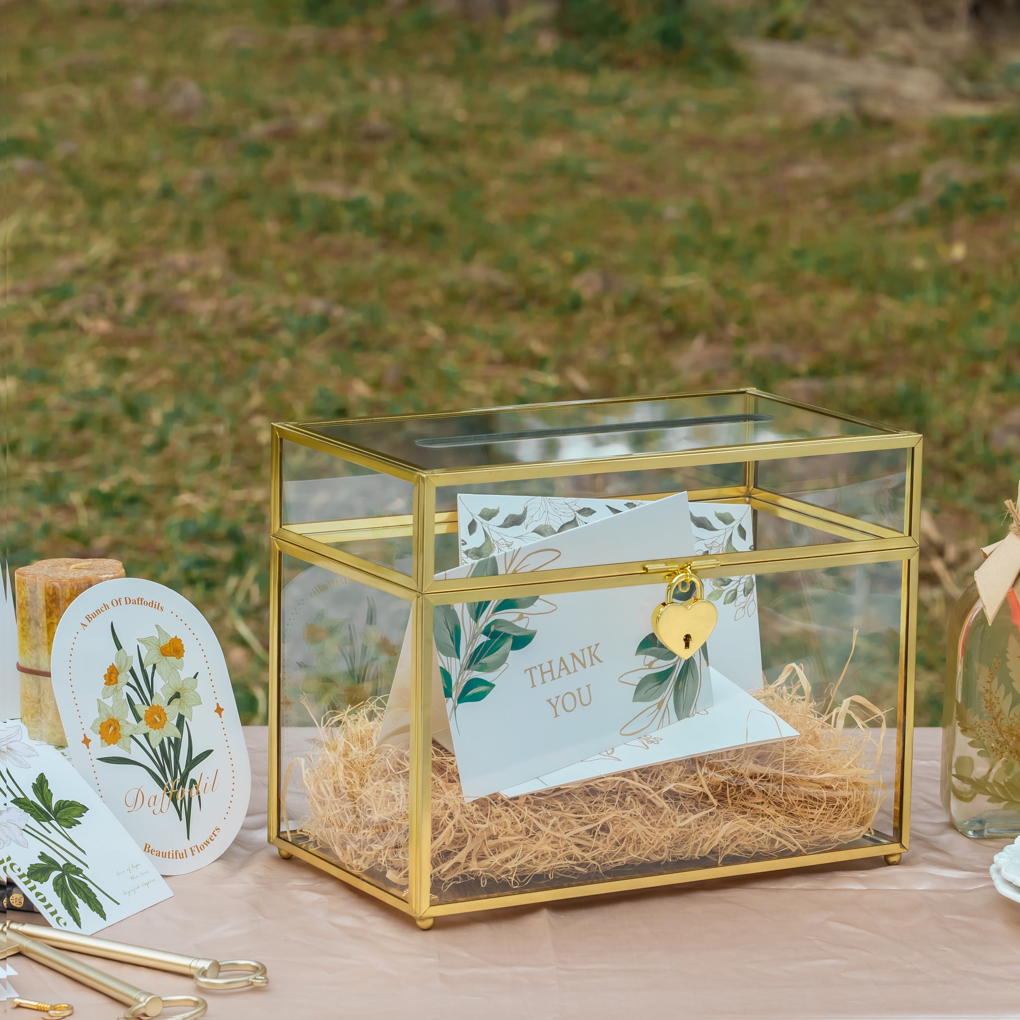 Wedding Glass Card Box — NCYPgarden