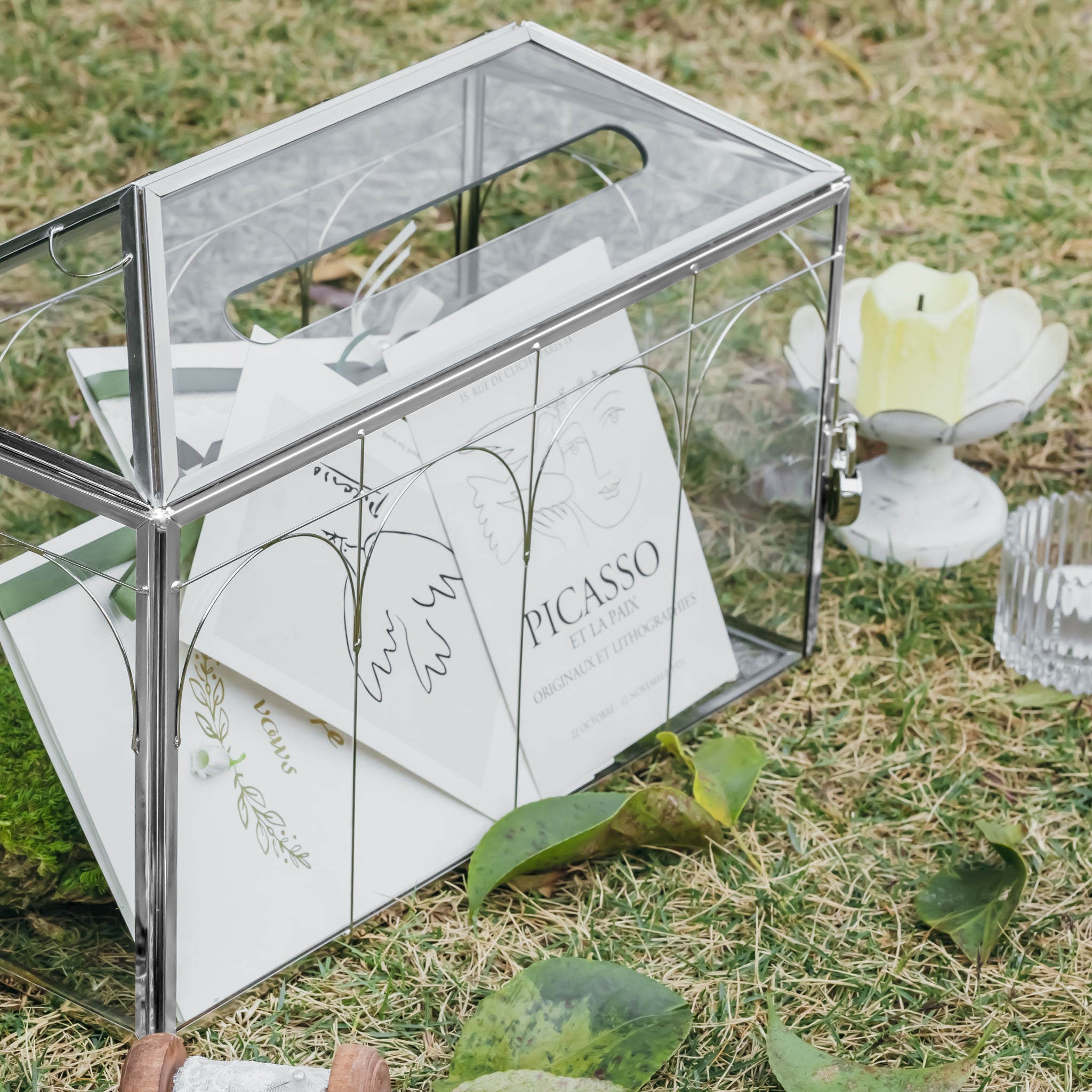 Wedding Glass Card Box — NCYPgarden