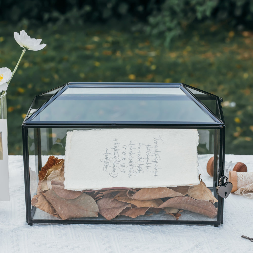 Wedding Glass Card Box | NCYPgarden