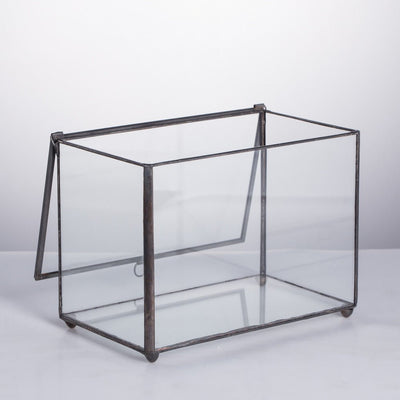 Handmade Rectangle Clear Glass Geometric Terrarium Box for Succulents ...